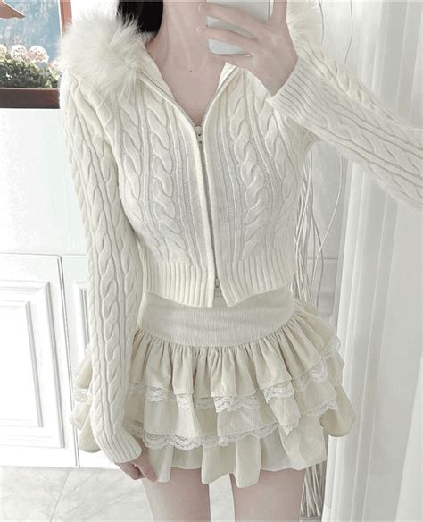 품절임박 당일출고🚀 핫딜🔥 도톰 꽈배기 폭스퍼 후드집업 투웨이집업 니트집업 에이블리