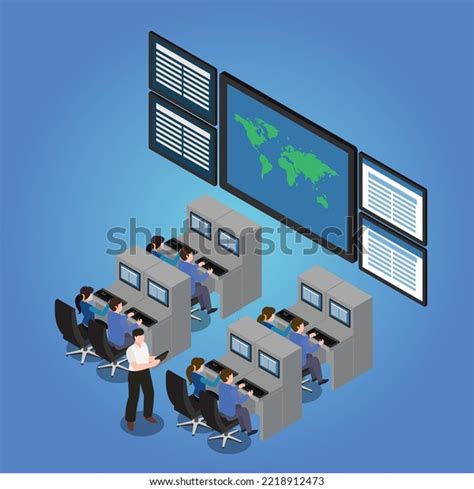 Technology Command Center Isometric Over 149 Royalty Free Licensable Stock Vectors And Vector Art