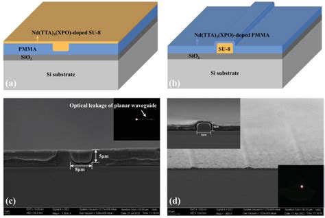 Schematic Of A Embedded Waveguide And B Evanescent‐field Waveguide Download Scientific