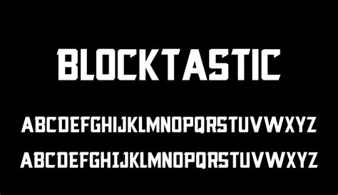 Blocktastic Free Font