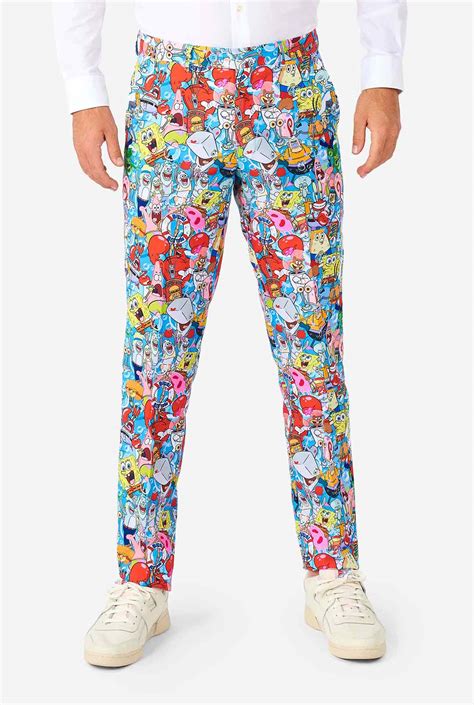 Spongebob Frenzy Spongebob Print Mens Suit Opposuits