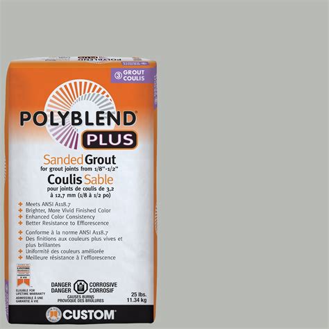 Custom Building Products Polyblend Plus 25 Lb 546 Cape Gray Sanded