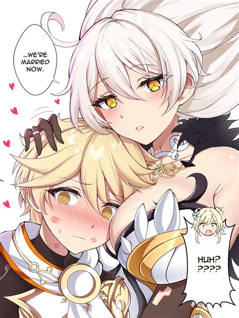 Lumine Aether And Unknown God Genshin Impact Drawn By Midori User Nsaz Danbooru