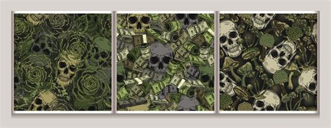 Camouflage Pattern Skull Vector Images Over 140