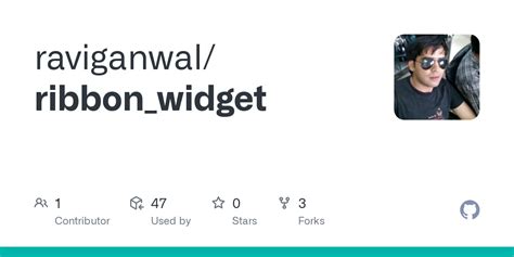 Github Raviganwalribbonwidget
