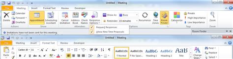 How To Show Options Tab For New Meeting In Outlook 2010 Super User