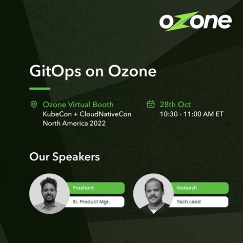 Ozone On Linkedin Kubecon Cloudnativecon Gitops