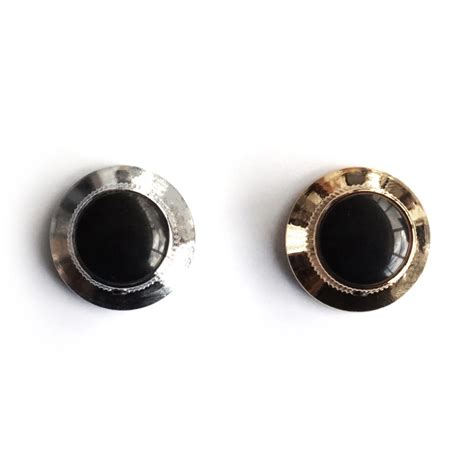 Stratocaster Control Knobs Metal Black Pearl Chrome Gold Guitar