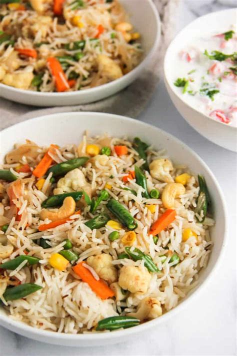Veg Pulao Vegetable Pulav Stove Top And Instant Pot Recipe