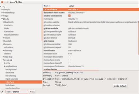 Settings My Default Mouse Cursor Doesn T Change No Matter Which Theme I Use Ask Ubuntu