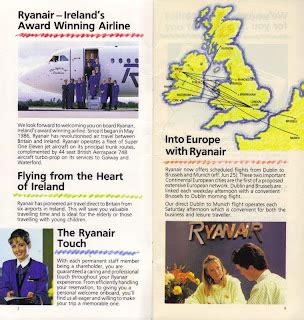 Airline Memorabilia Ryanair 1988