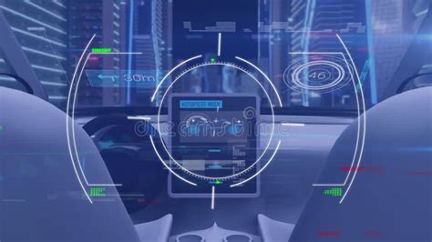 Animation Of Glitch Effect And Scope Scanning Over Cockpit View Of Self
