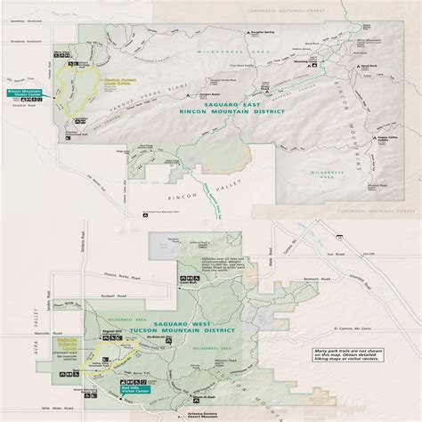 Saguaro National Park Map Neck Gaiter Wear A Map
