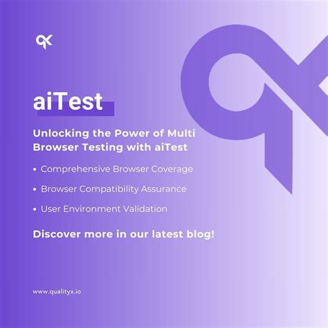 Learn About Multi Browser Testing With Aitest Qualityx Posted On The Topic Linkedin
