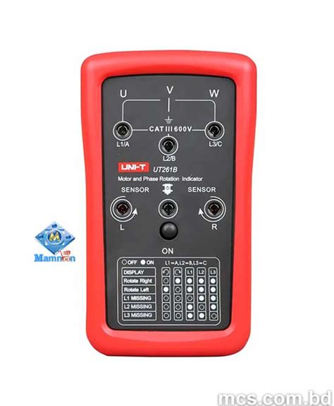 UNI T UT B Phase Sequence And Motor Rotation Tester MCS