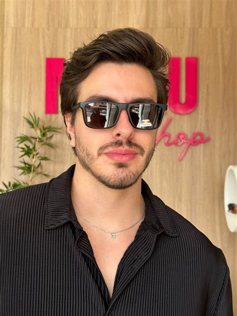 Armação De Óculos De Grau Clipon 2 Em 1 Masculino Deivid Preto Óculos Feminino Barato Óculos