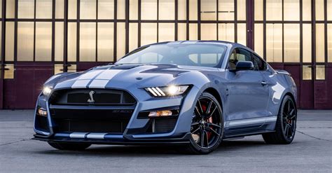 Ford Unveils Brittany Blue 2022 Mustang Shelby Gt500 Heritage Edition