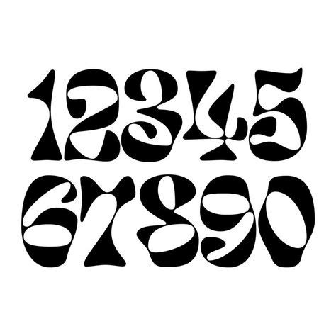 Numbers Font Discover 12 Number Fonts Ideas On This Pinterest Board Lettering Fonts Number
