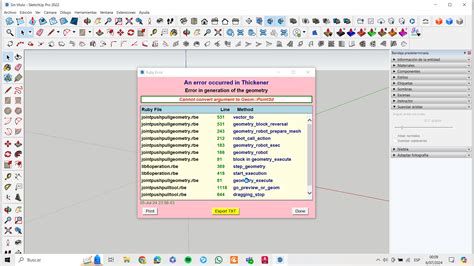 error joint push pull sketchucation