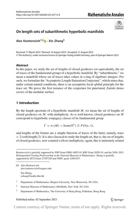 On Length Sets Of Subarithmetic Hyperbolic Manifolds