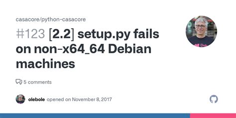 22 Setuppy Fails On Non X6464 Debian Machines · Issue 123