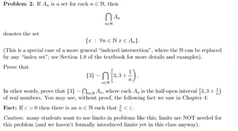 solved problem 2 if an is a set for each n € n then n an
