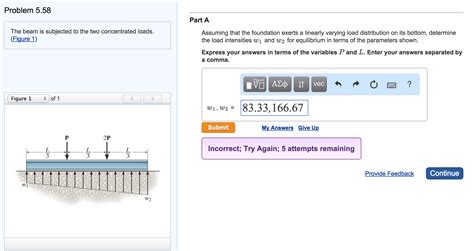 Solved Problem 5 58 The Beam Is Subjected To The Two Chegg Com
