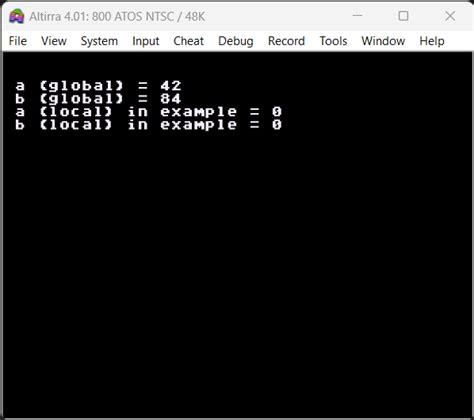 User Defined Procedures Using Local Variables 2 Example Ugbasic