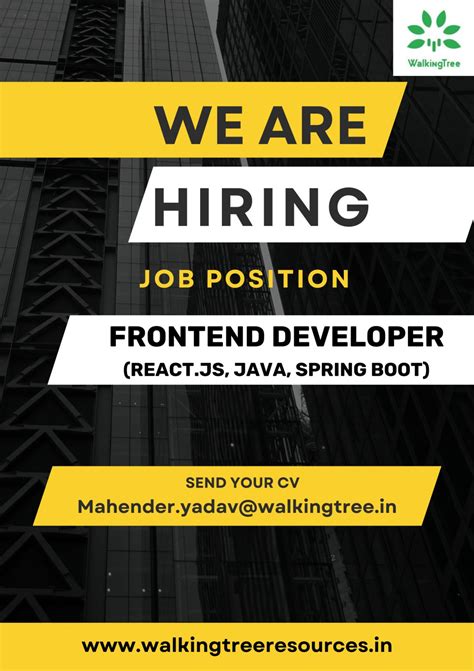 walkingtree resources pvt ltd on linkedin frontend developer pune