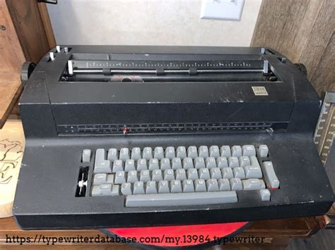 IBM Selectric II On The Typewriter Database