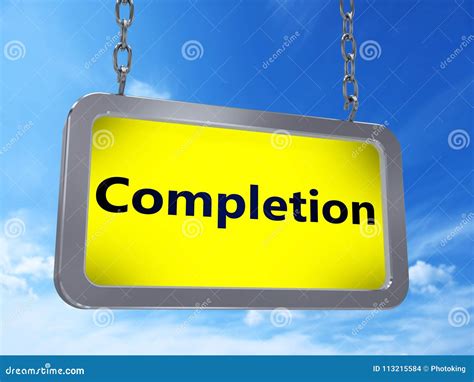 Completion On Billboard Stock Illustration Illustration Of Characters