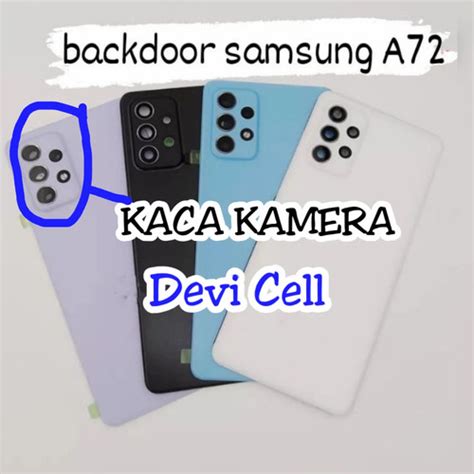 Jual BACKDOOR BACKDOR CASING COVER RING KACA KAMERA SAMSUNG A ORIGINAL Hitam Jakarta