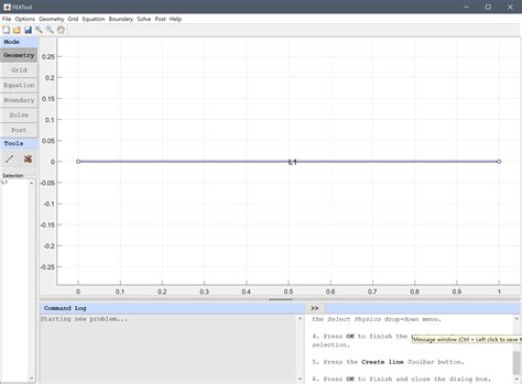 Featool Multiphysics Documentation Transient Heat Diffusion In A Rod