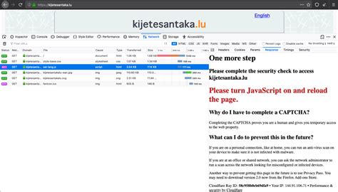 cloudflare giving javascript challanges captcha on javascript files