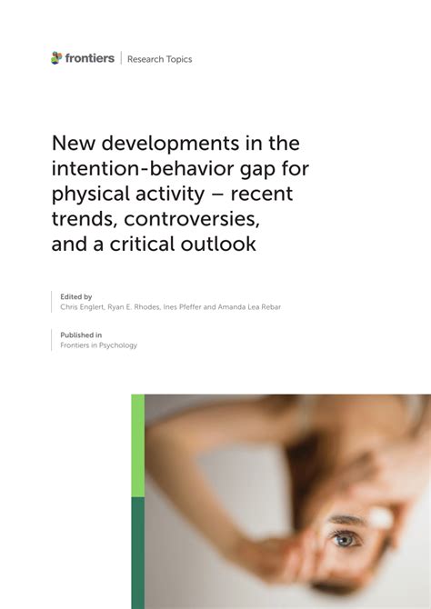 pdf new developments in the intention behavior gap for physical