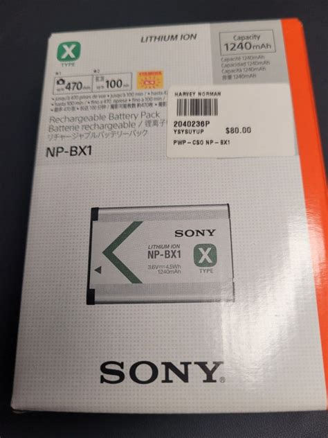 Sony NP BX1 Battery Photography Photography Accessories Batteries Chargers On Carousell
