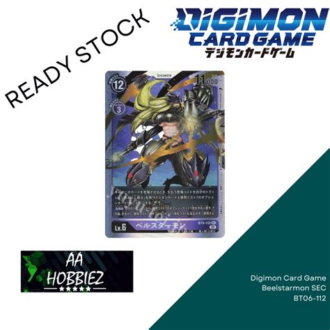 Digimon Tcg Beelstarmon Bt Sec Shopee Malaysia