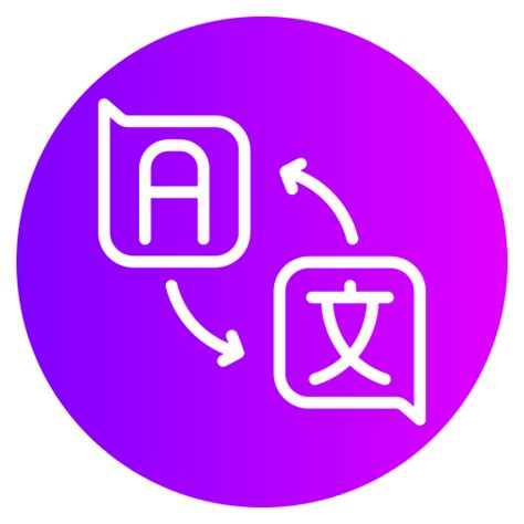 Translation Generic Gradient Fill Icon