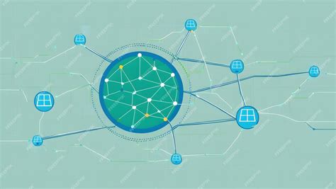 Big Data Visualization Amp Network Structure In A Digital Technology Background Premium Ai