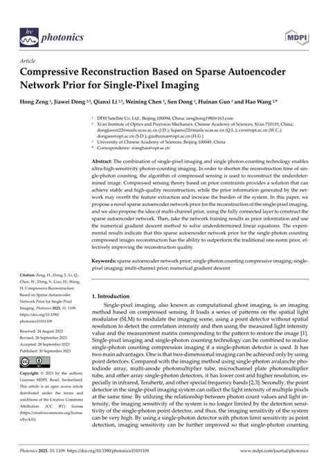 Pdf Compressive Reconstruction Based On Sparse Autoencoder Network
