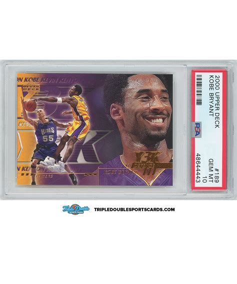 2000 Upper Deck Kobe Bryant 189 Psa 10 Triple Double Sports Cards