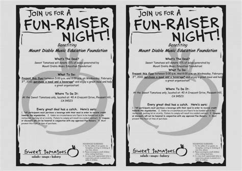 Restaurant Fundraiser Flyer Template