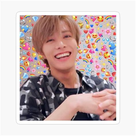 Nct Yuta Sticker For Sale By Peachyk12297 Heart Meme Nct Nct Yuta
