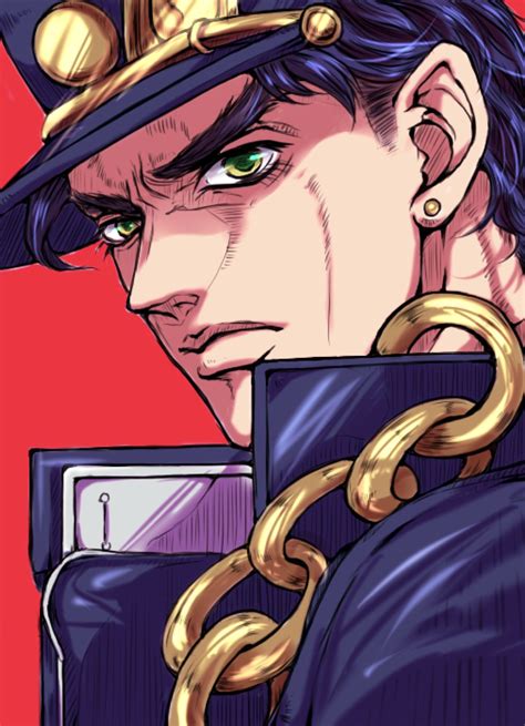 Kujo Jotaro Jojo No Kimyou Na Bouken And More Drawn By Ruushii Lucy Steel Danbooru