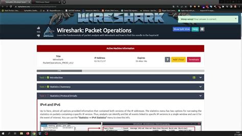 Tryhackme 520 Wireshark Packet Operations Youtube