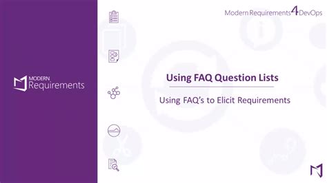 Building A Question List Using The Faq Module Modern Requirements