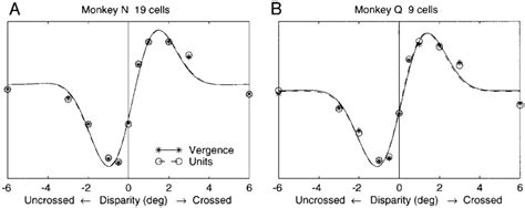 Spatial Coding Of Vergence By The Subsets Of Cells Selected By The