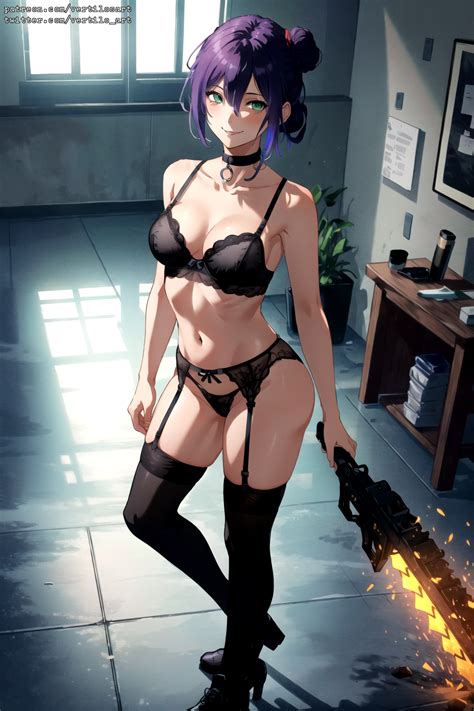 Rule 34 1girls Ai Generated Chainsaw Man Holding Object Lingerie Reze