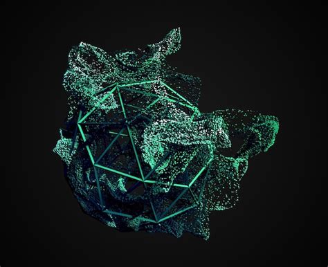 Premium Photo Abstract D Rendering Of Chaotic Particles Flying Cubes In Empty Space Dynamic