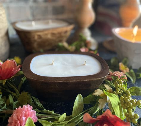 River Chic Candles 2 Wick Small Mini Indy Dough Bowl Candle Barn